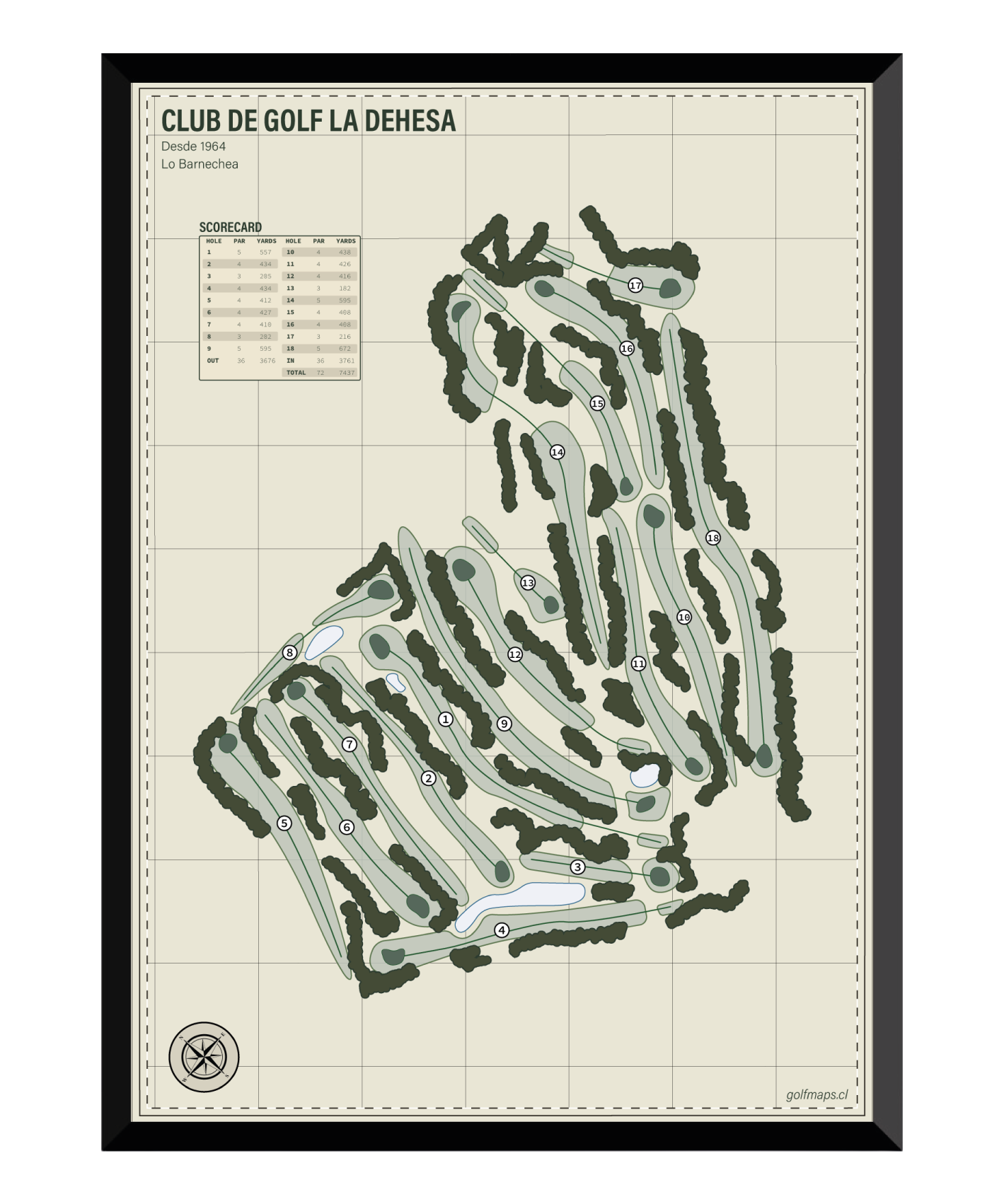 Club de Golf La Dehesa - Safari Series – Golf Maps Chile
